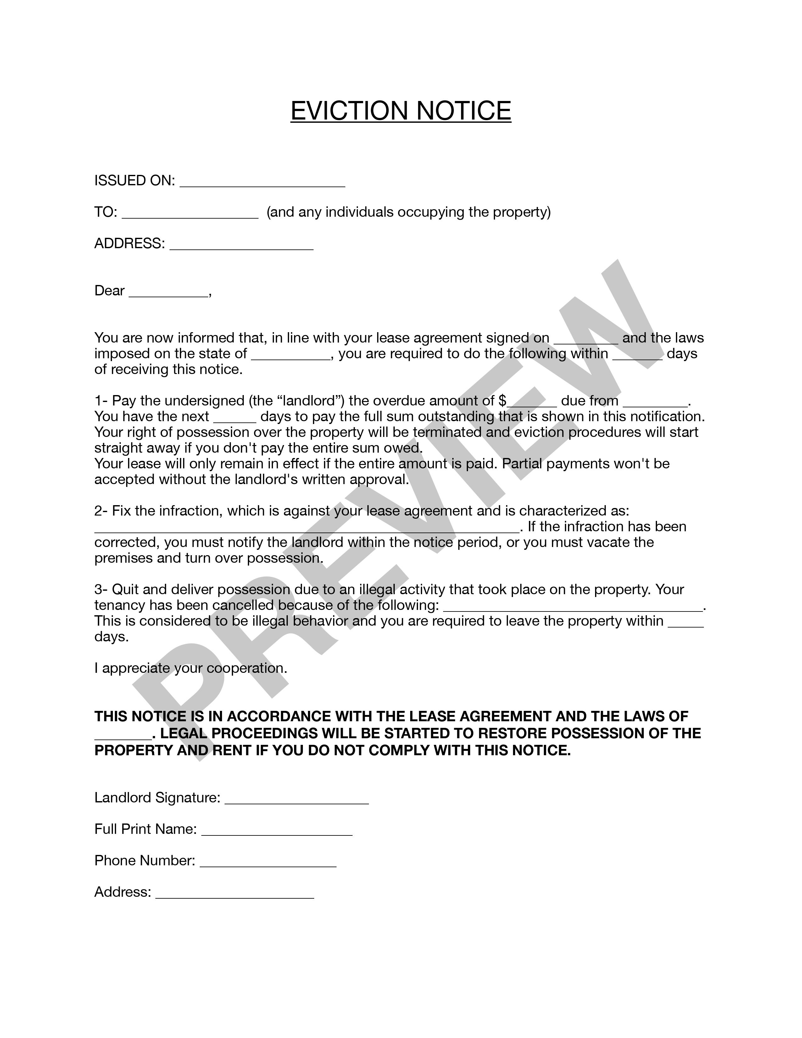 Eviction Notice Generator Documentify